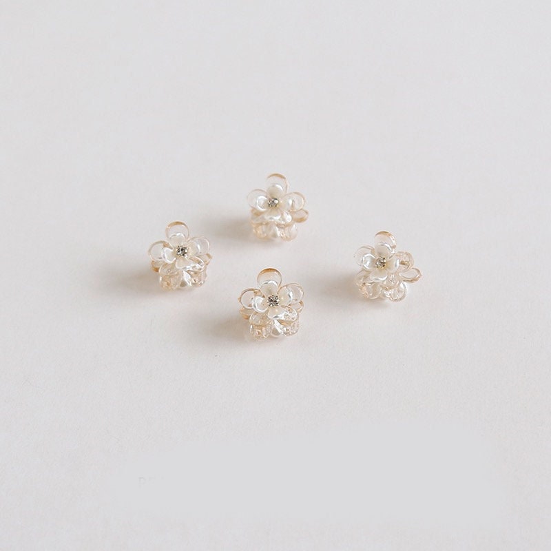 Flower Girl Small Mini Hair Clip Gold Color/ Gift for Her/ Hair ...