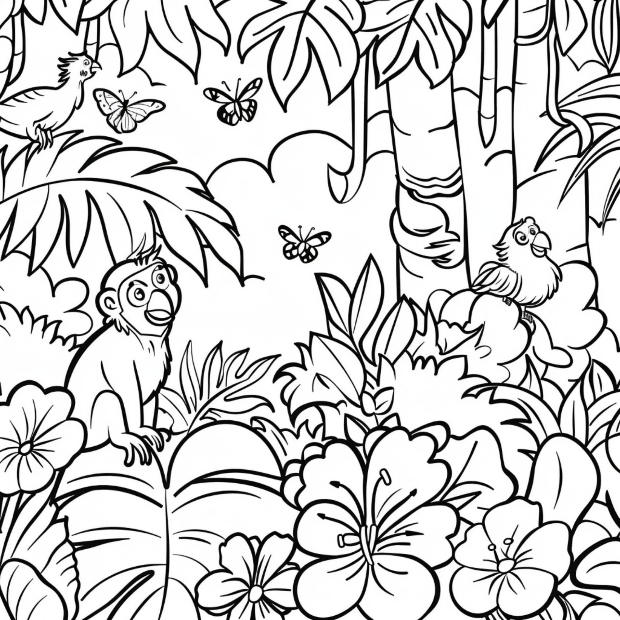 Midjourney Prompts, Coloring Pages for Kids of All Ages, Printable ...