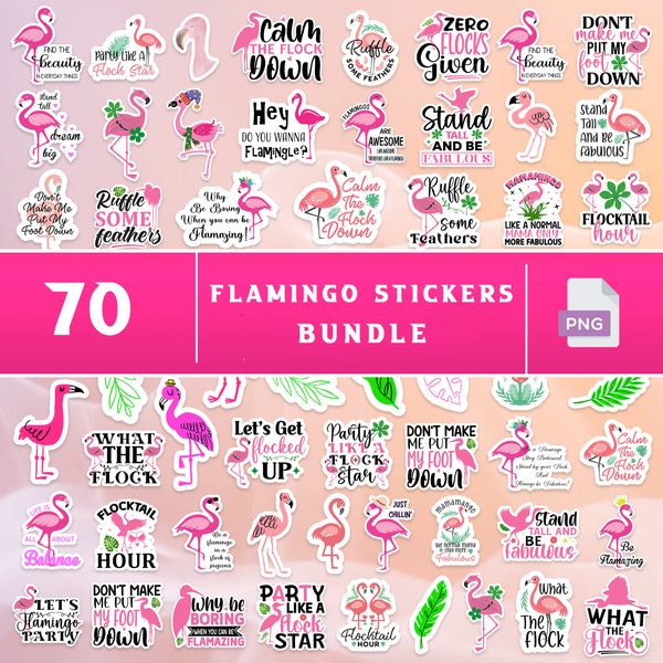 Flamingo Printable - Etsy