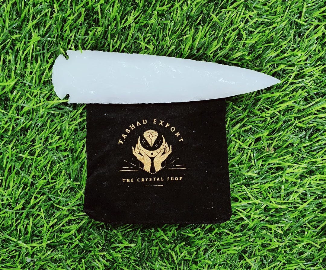 AAA Quality White Jade Glass Arrow Heads Handmade Arrow Heads Handmade ...