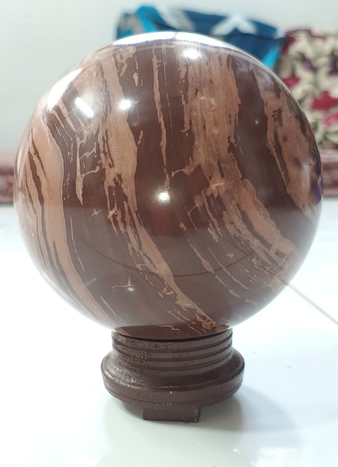 Brown Chocolate Jasper Stripes Sphere Huge 150 MM, High Quality ...