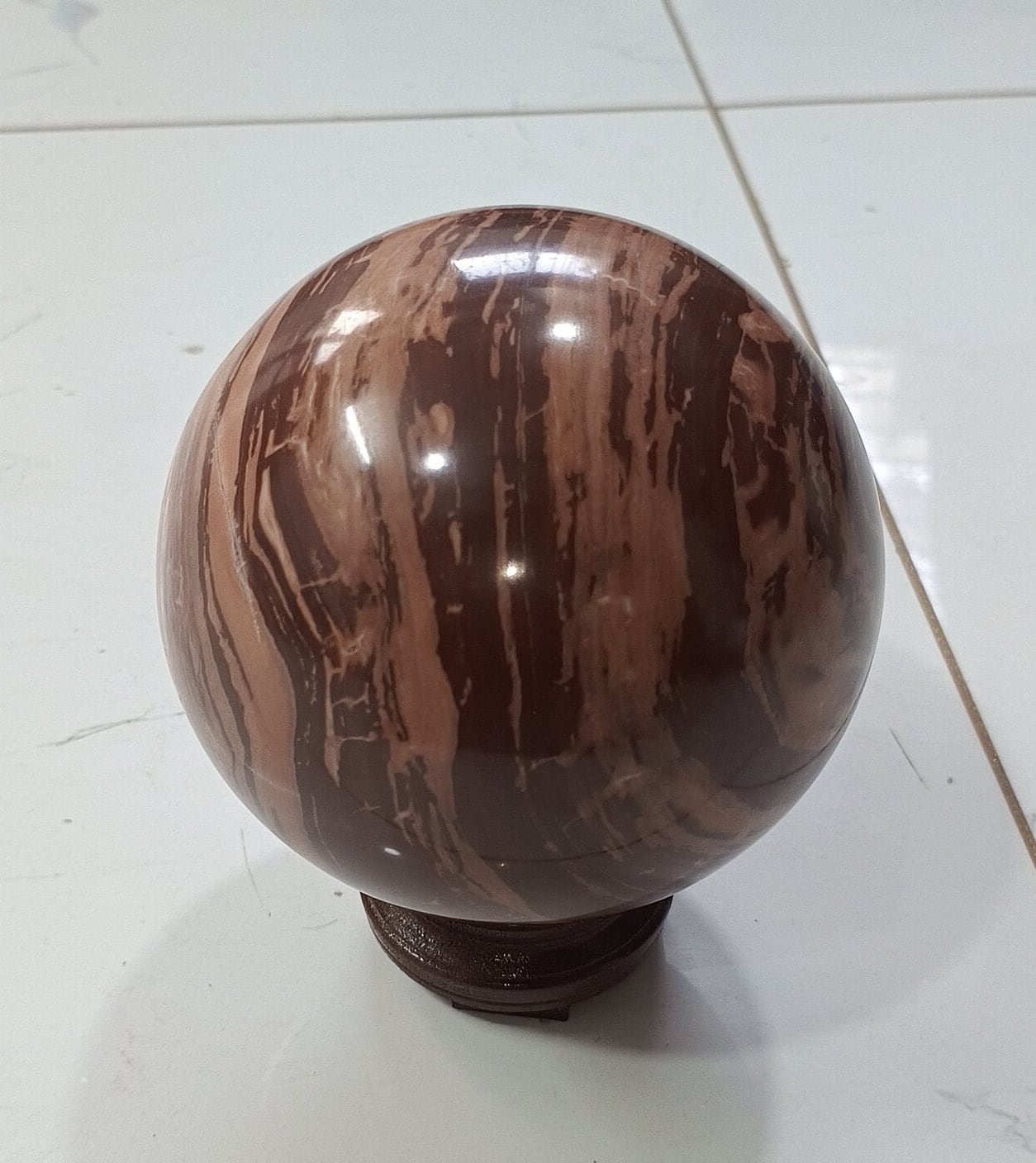 Brown Chocolate Jasper Stripes Sphere Huge 150 MM, High Quality ...