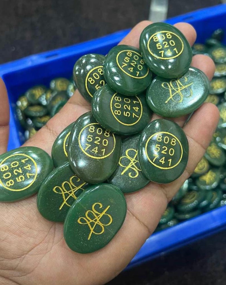 Zibu Symbol. Green Jede Stone Zibu Coin. High Quality Products. Size 1 ...