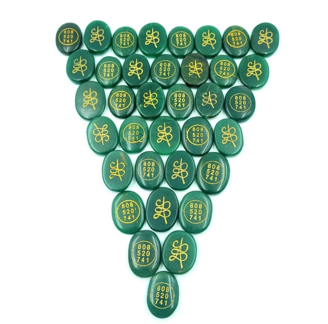 Zibu Symbol. Green Jede Stone Zibu Coin. High Quality Products. Size 1 ...