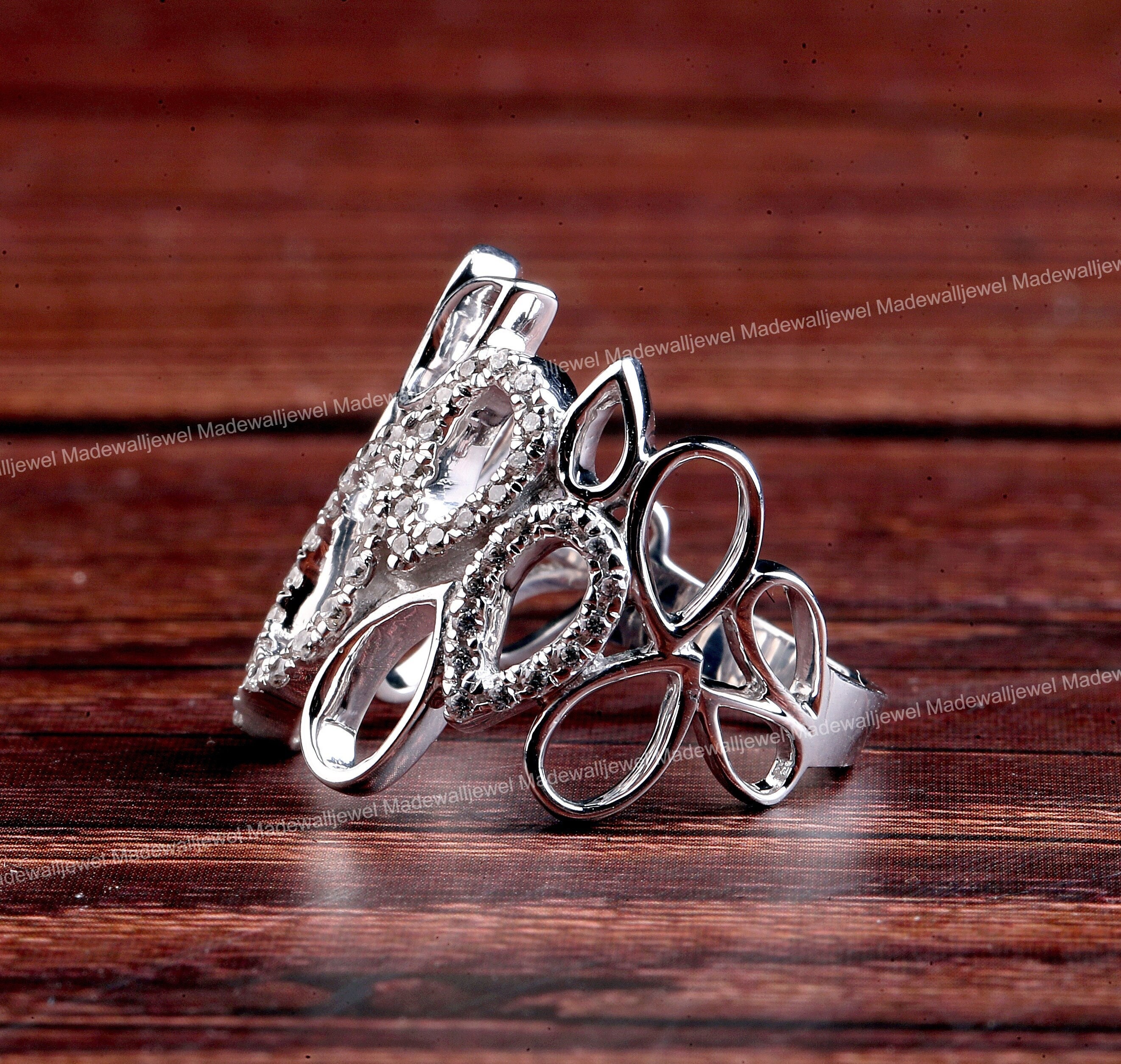 Water Drop Shape Engagement Ring, Fabulous Wedding Ring, 1.4 Ct Diamond ...