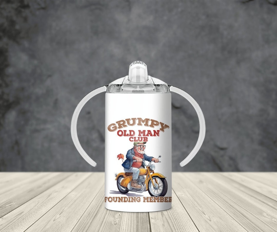 Grumpy Old Man Club Sippy Cup / Adaptive Drinking Aid - Etsy