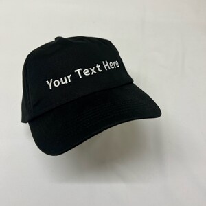 Embroidered Baseball Cap Personalised Text Hat Branded Gift - Etsy