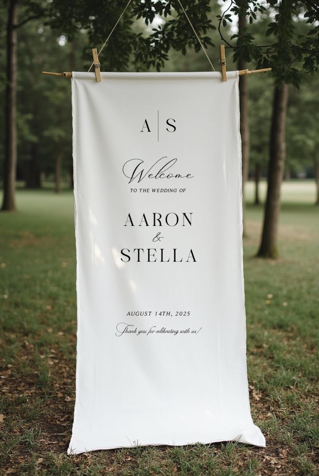 Fabric Wedding Welcome Sign，personalized Wedding Welcome Sign, Fabric ...