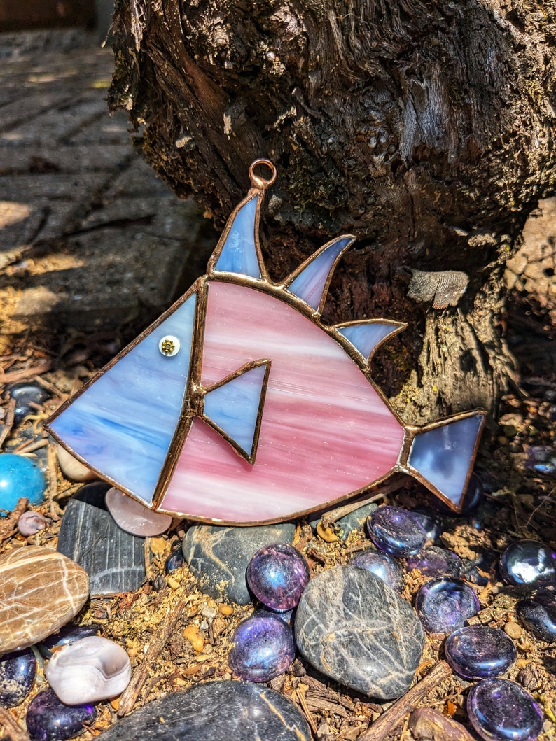 Fish Stained Glass Suncatcher - Etsy