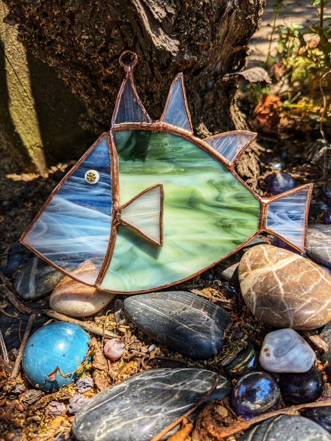 Fish Stained Glass Suncatcher - Etsy