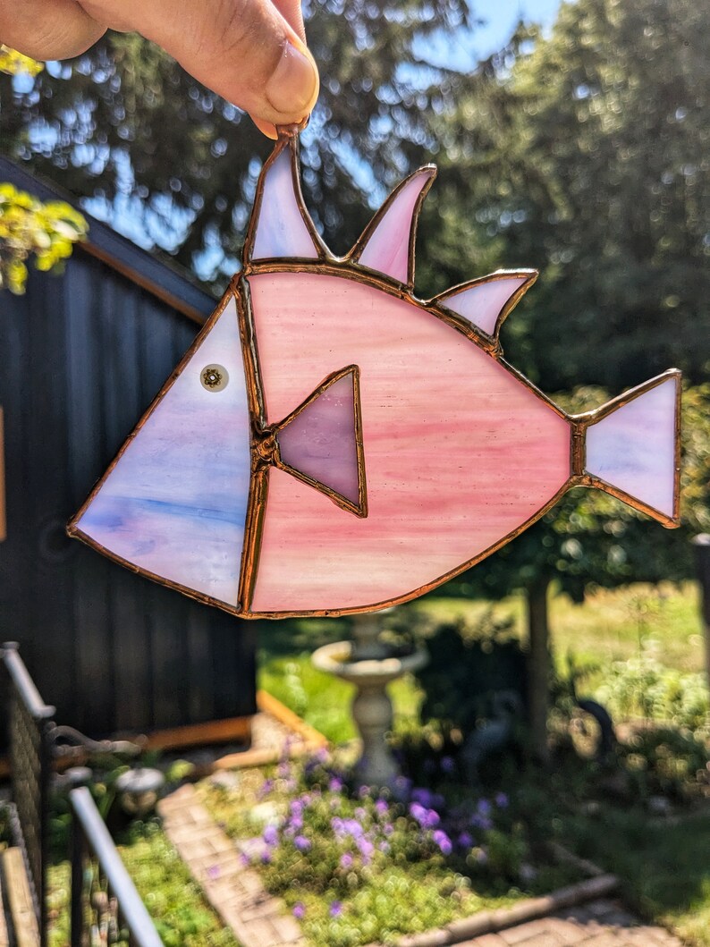 Fish Stained Glass Suncatcher - Etsy