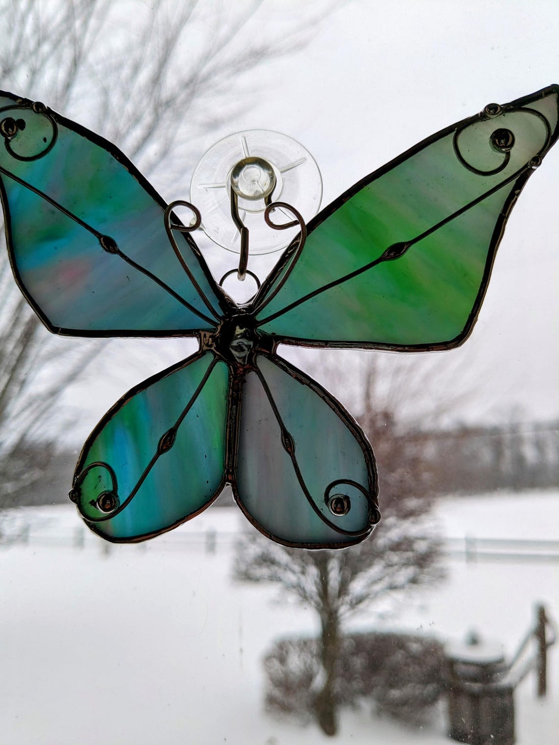 Stained Glass Butterfly Suncatcher - Etsy