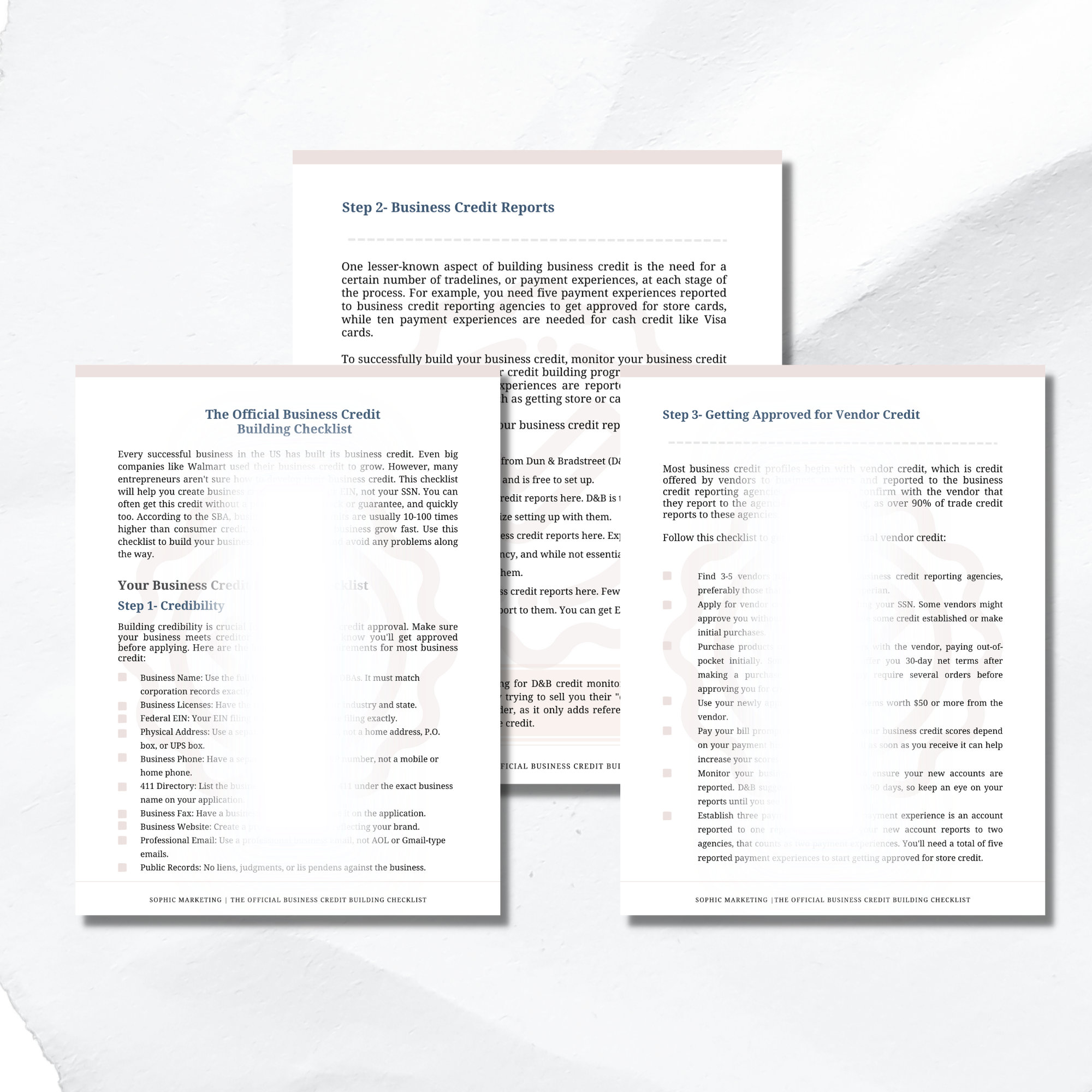 The Official Business Credit Checklist - Etsy