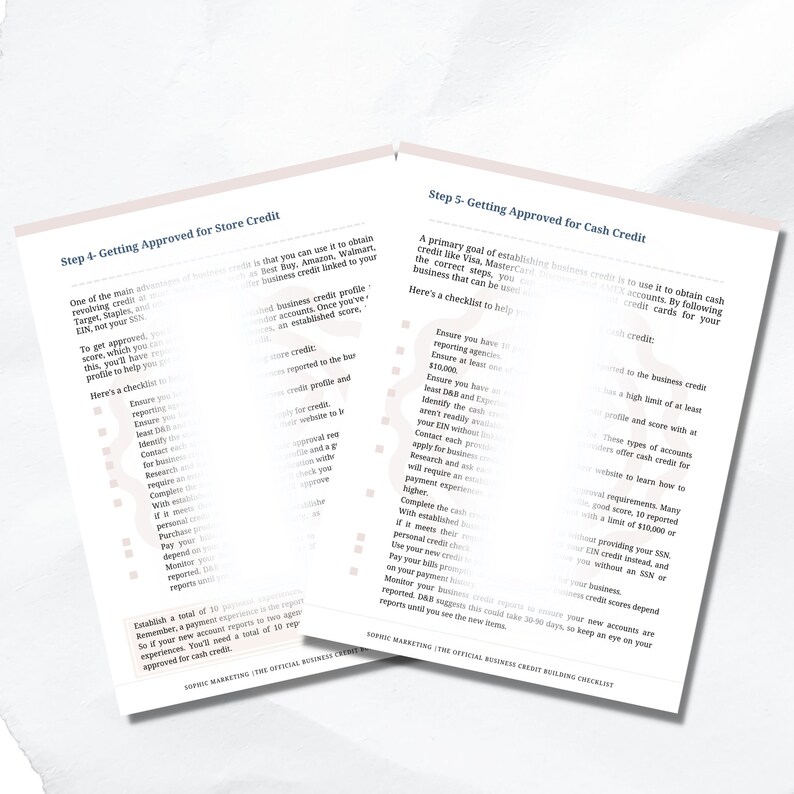 The Official Business Credit Checklist - Etsy