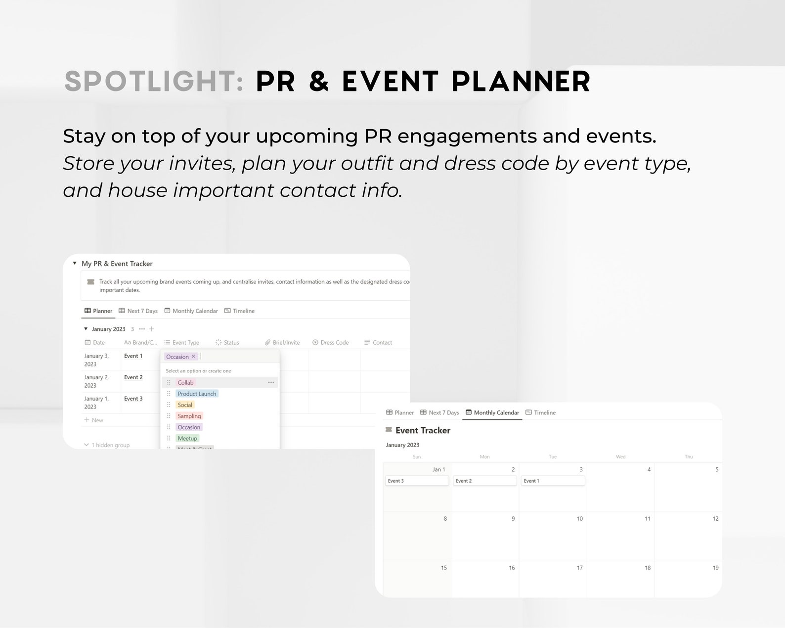 Influencer/creator Dashboard and Planner (2023) | Notion Template ...