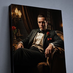 Custom Mafia Boss Portrait, Custom Portrait Gift, Unique Gift for Dad ...