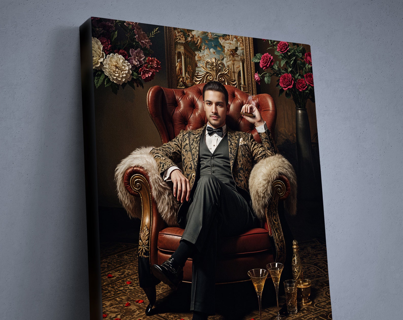 Custom Mafia Boss Portrait, Custom Portrait Gift, Unique Gift for Dad ...