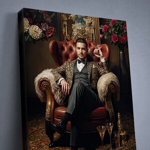 Custom Mafia Boss Portrait, Custom Portrait Gift, Unique Gift for Dad ...