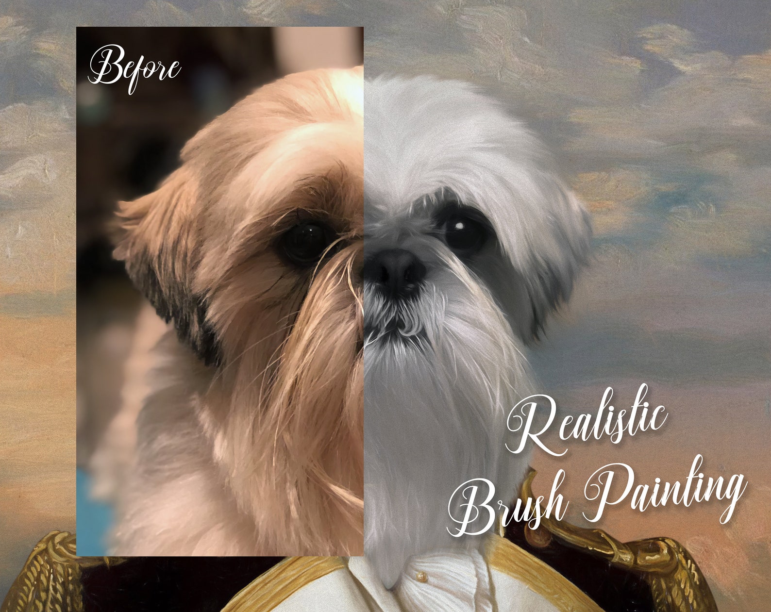 Custom Princess Pet Portrait, Royal Dog Portrait, Gift for Dog Lover ...