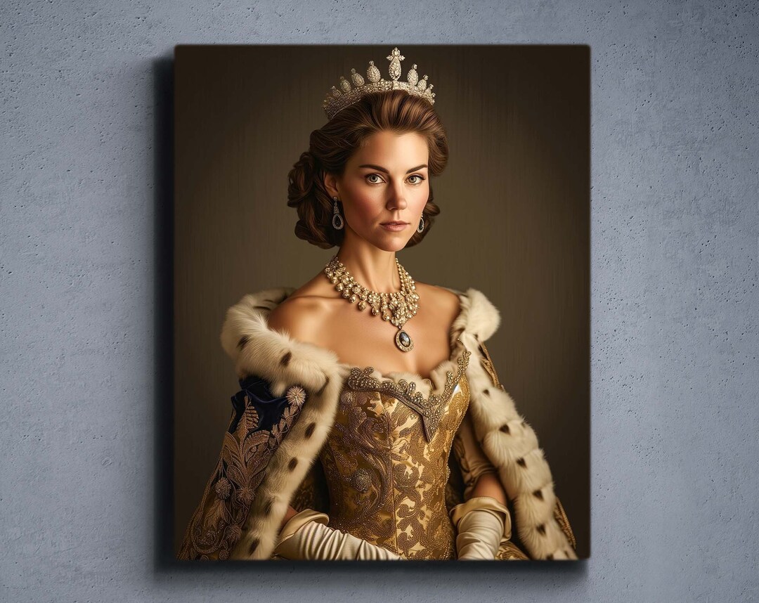 Custom Royal Queen Portrait, Custom Portrait Gift, Unique Gift for Mom ...