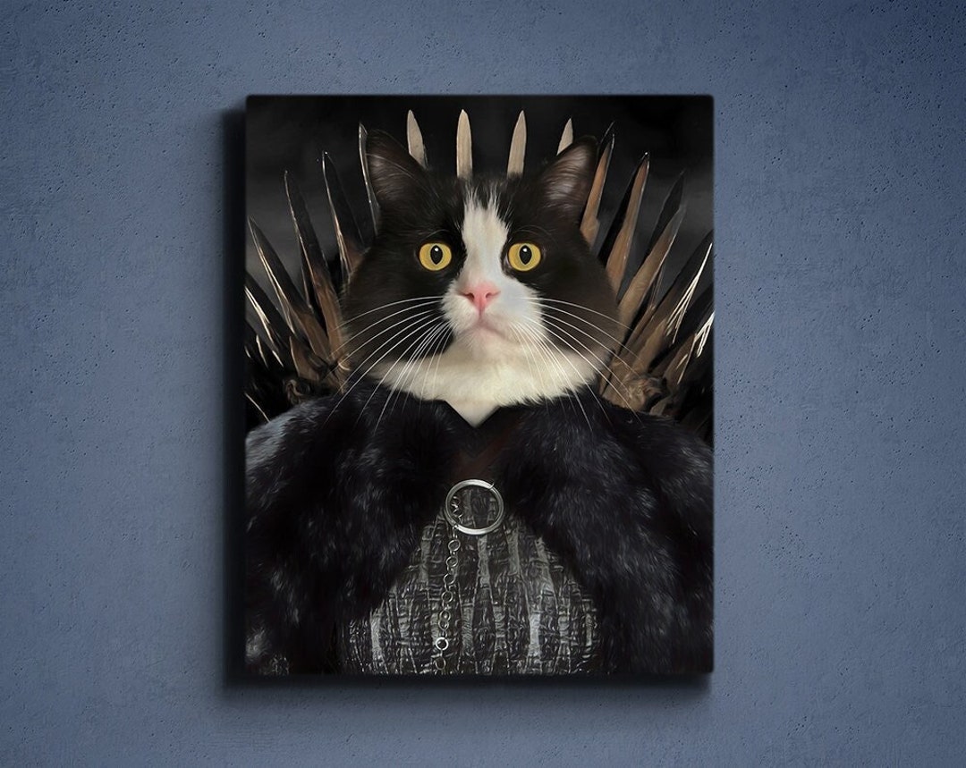 Custom Game of Thrones Pet Portrait, Custom Got Portrait, Game of ...