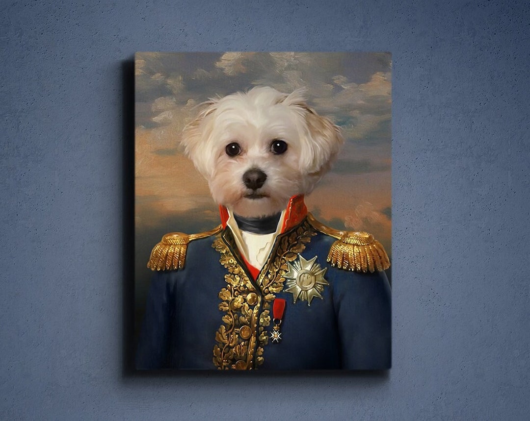 Custom Royal Pet Portrait, Royal Dog Portrait, Pet Wall Art, Dog Pet ...