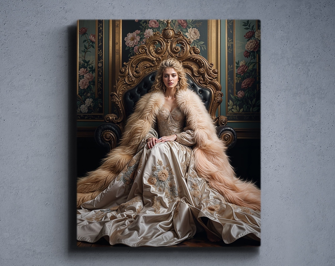 Custom Royal Portrait From Photo, Custom Portrait Gift, Unique Gift for ...