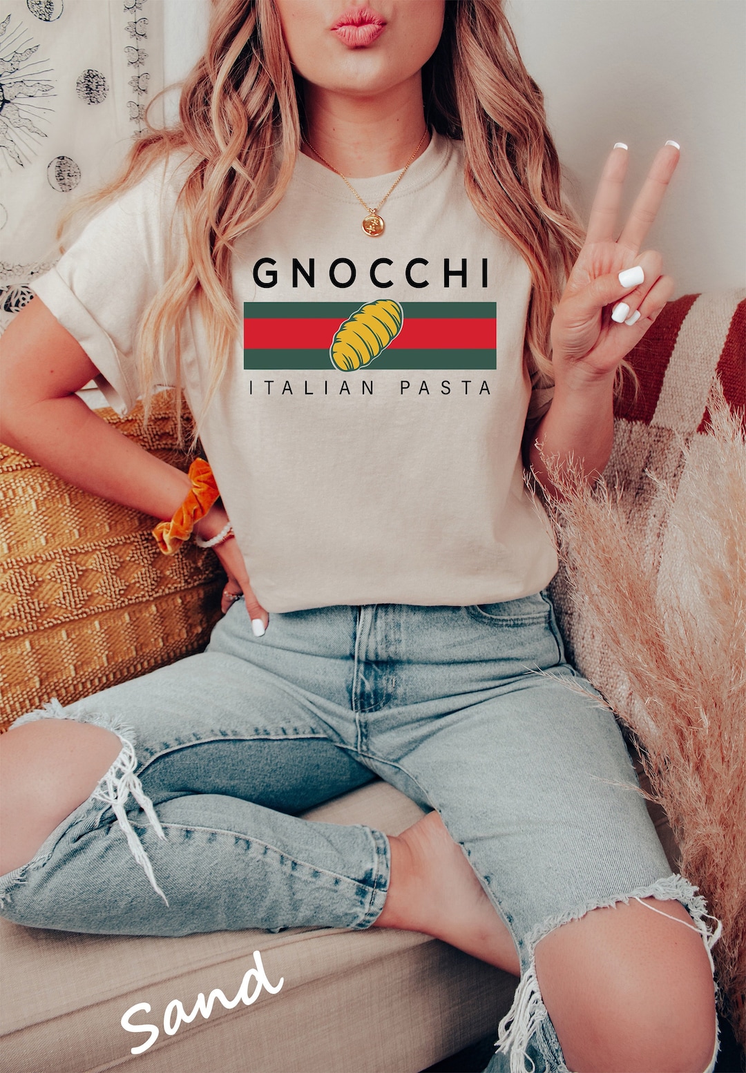 Gnocchi Shirt, Funny Pasta Shirt, Italian Pasta Shirt, Gnocchi Logo Tee ...