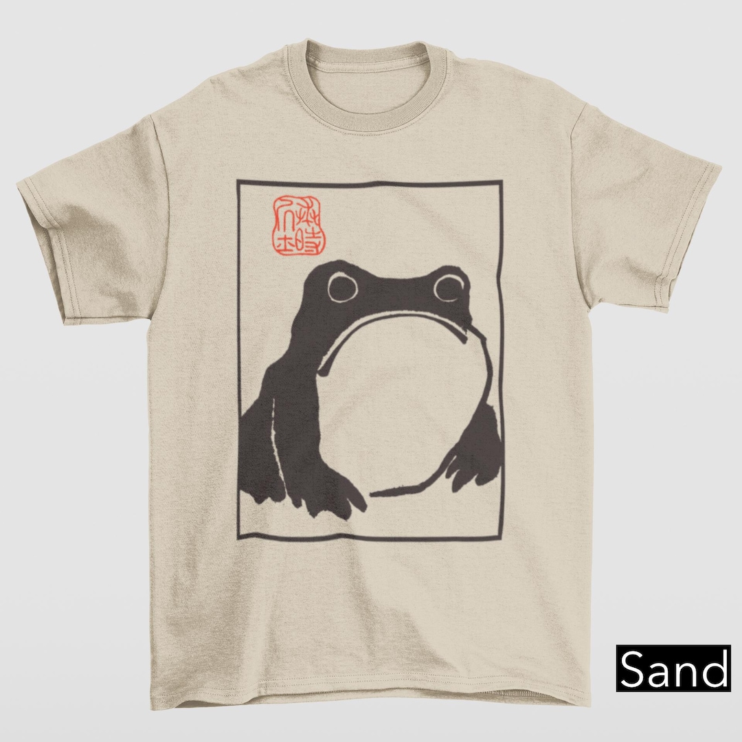 Matsumoto Hoji Frog T-shirt, Japanese Woodblock Art Tee, Toad Demon ...