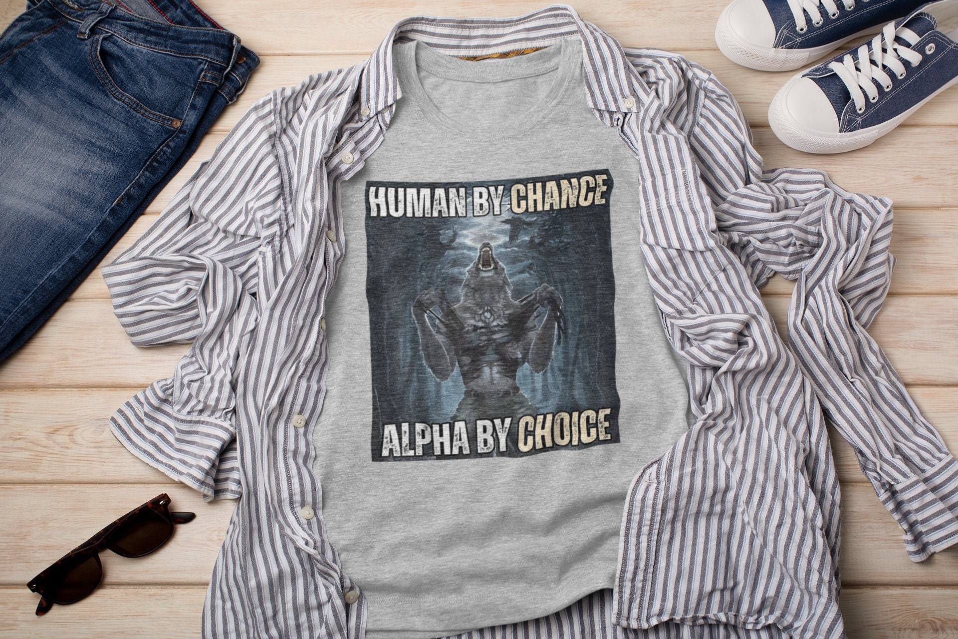 Human by Chance Alpha by Choice Shirt, Alpha by Choice Shirt, Funny ...