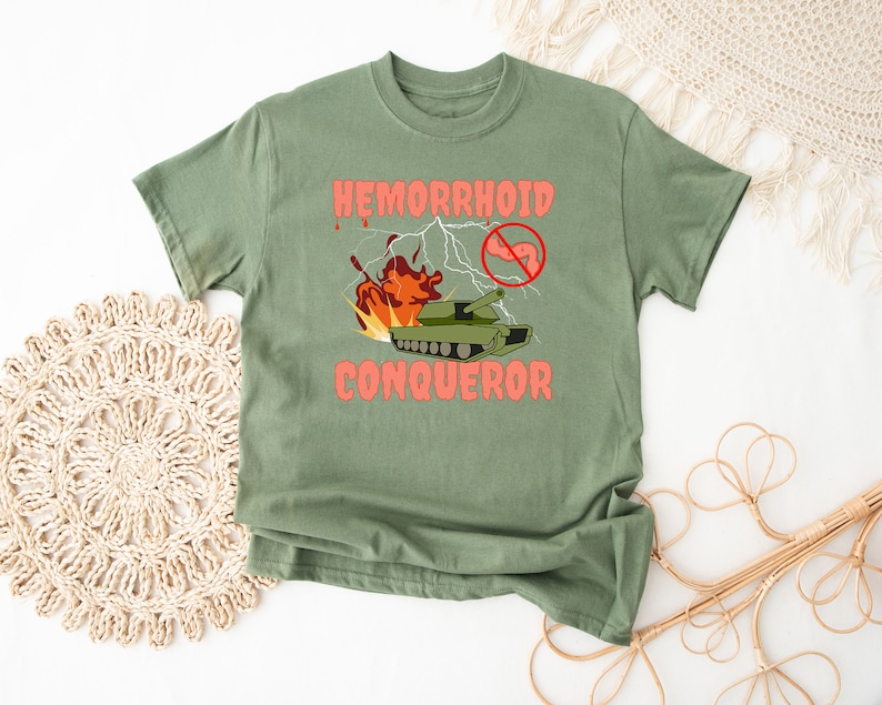 Hemorrhoid Conqueror Meme Shirt Funny Meme Shirt Oddly - Etsy