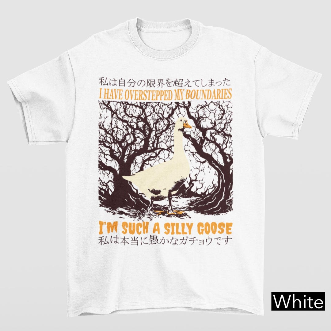 I Have Overstepped My Boundaries, I'm Such A Silly Goose Shirt, Kanji ...