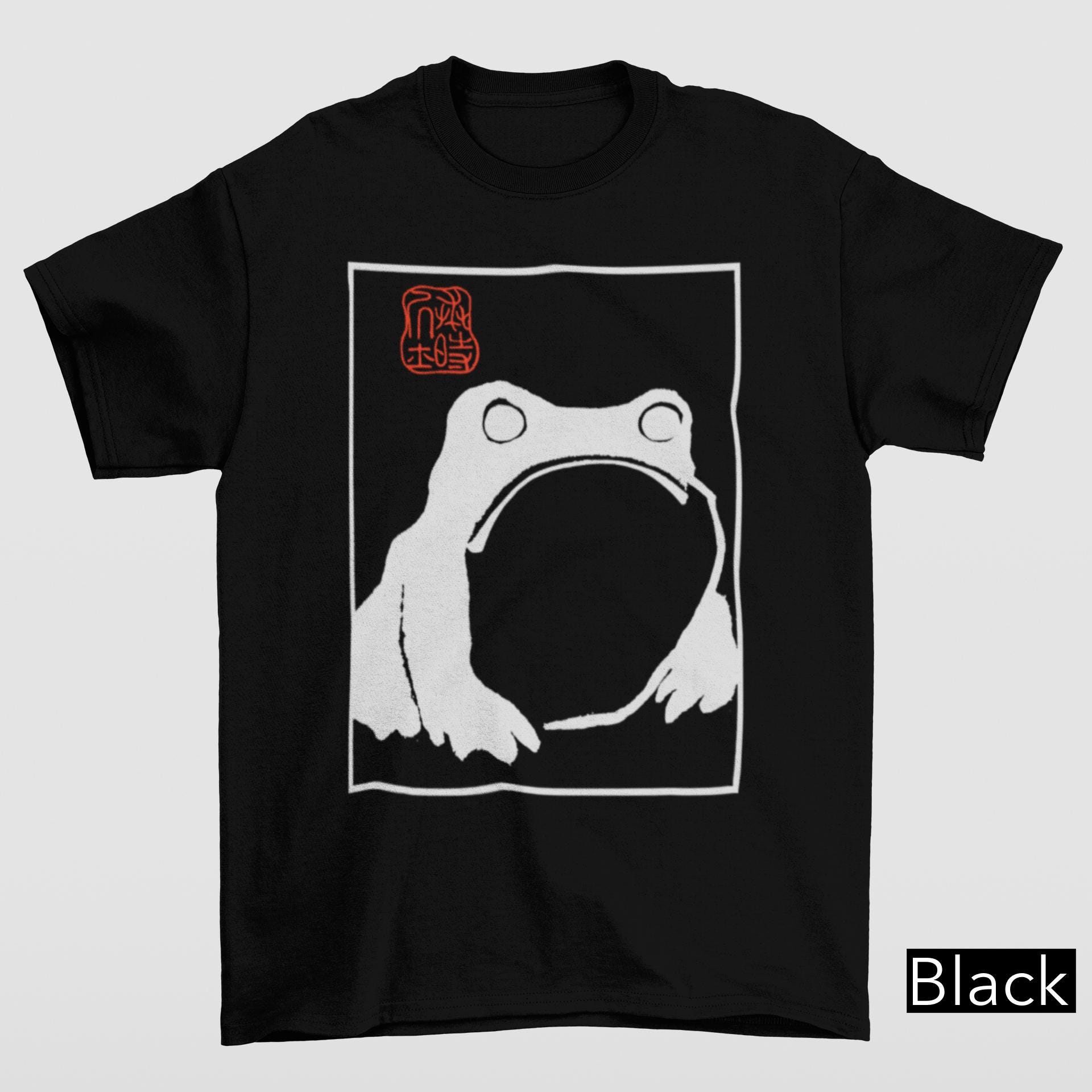Matsumoto Hoji Frog T-shirt, Japanese Woodblock Art Tee, Toad Demon ...