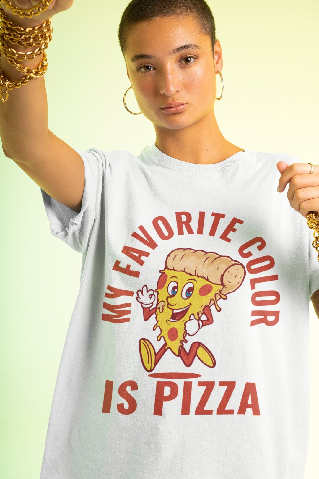 My Favorite Colour is Pizza Shirt, Pizzatarian Shirt Women, Funny Pizza ...