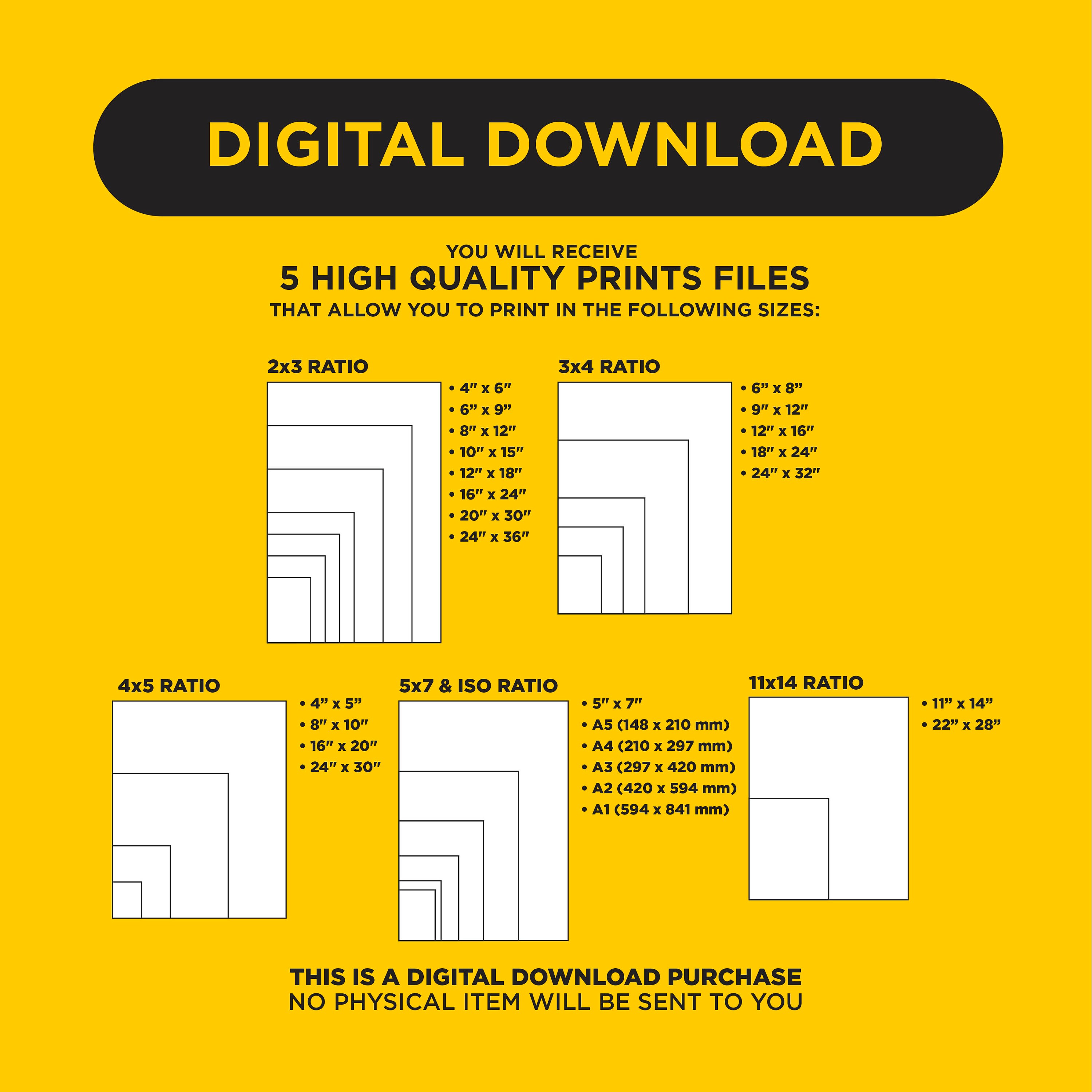 Abstract Yellow & Charcoal Grey Printable Wall Art, 2 Piece Minimalist ...