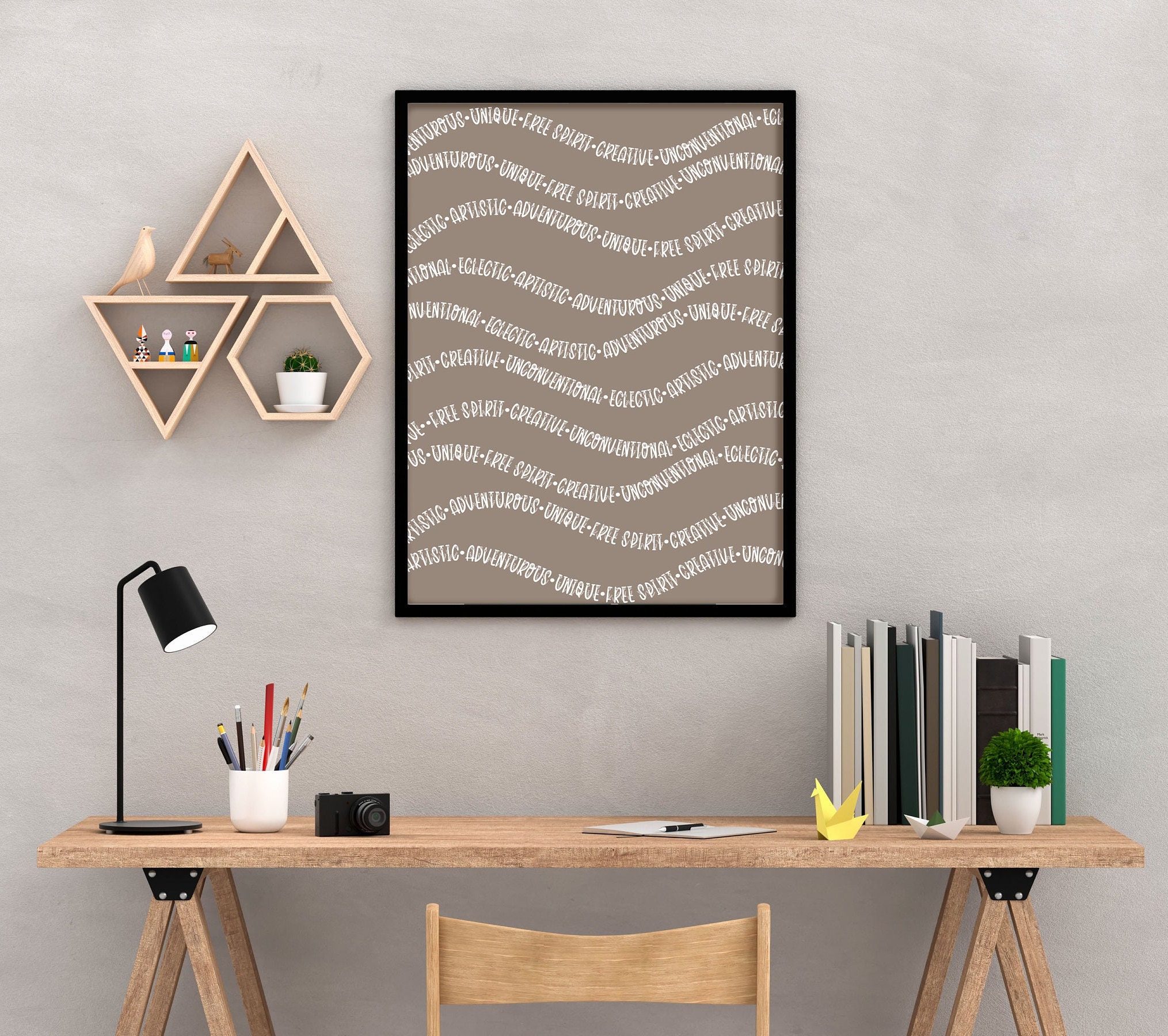 Boho Words of Affirmation Printable Wall Art Digital Download, Neutral ...