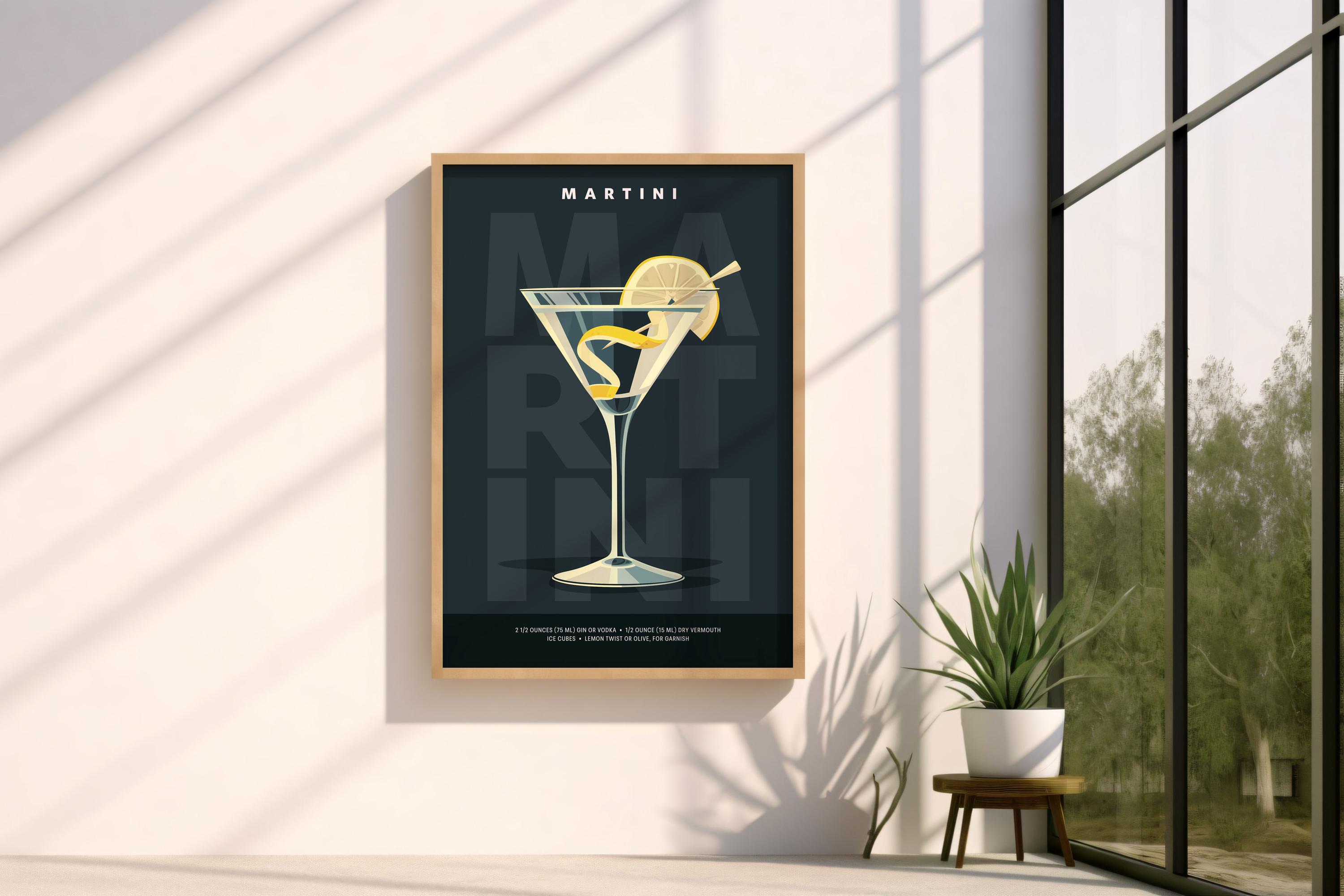 Custom Classic Cocktail Poster Printable Wall Art: Choose Your Favorite ...
