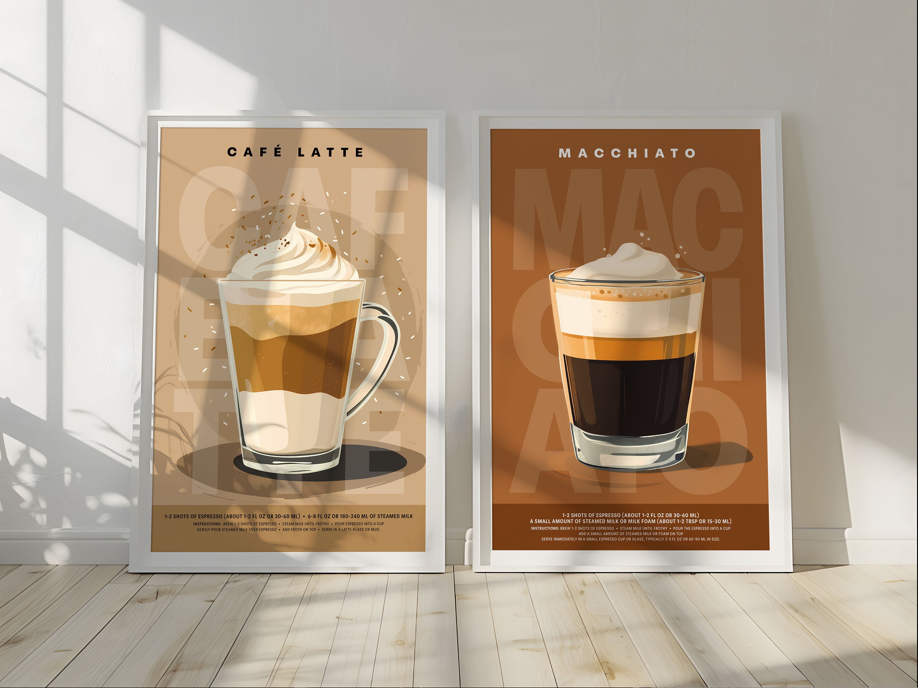 Set of 12 Coffee Art Prints, Retro Coffee Bar Decor, Digital Download ...