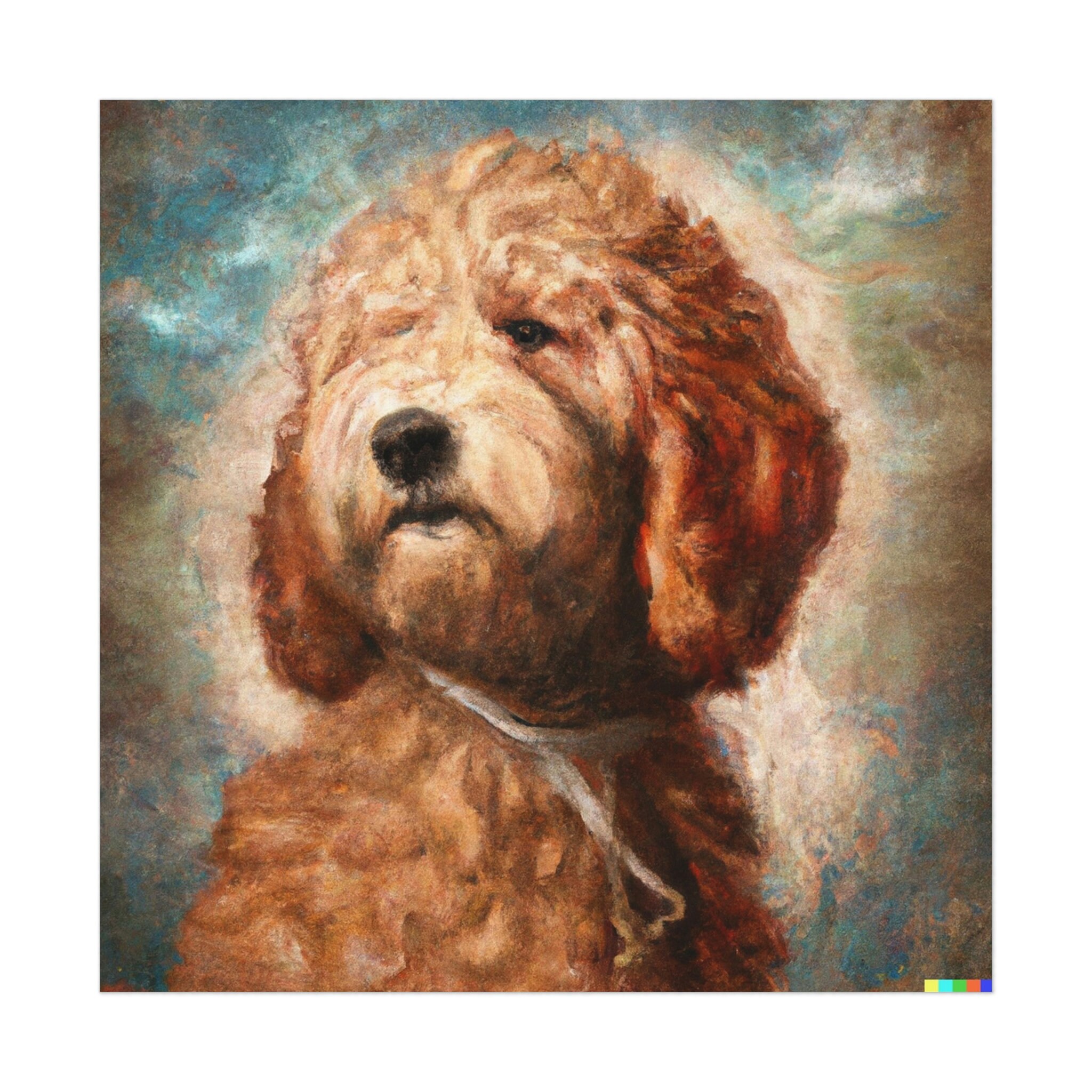 Mona Doodle Poster. Golden Doodle Dog Poster Great for Pet - Etsy