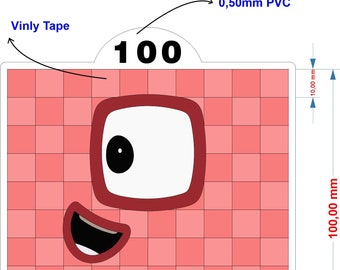 Numberblocks 91-100 Stickers - Etsy UK