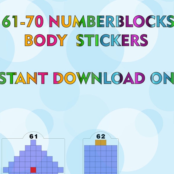 NumberblocksStickers - Etsy