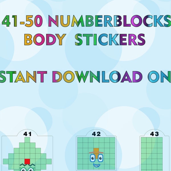 NumberblocksStickers - Etsy