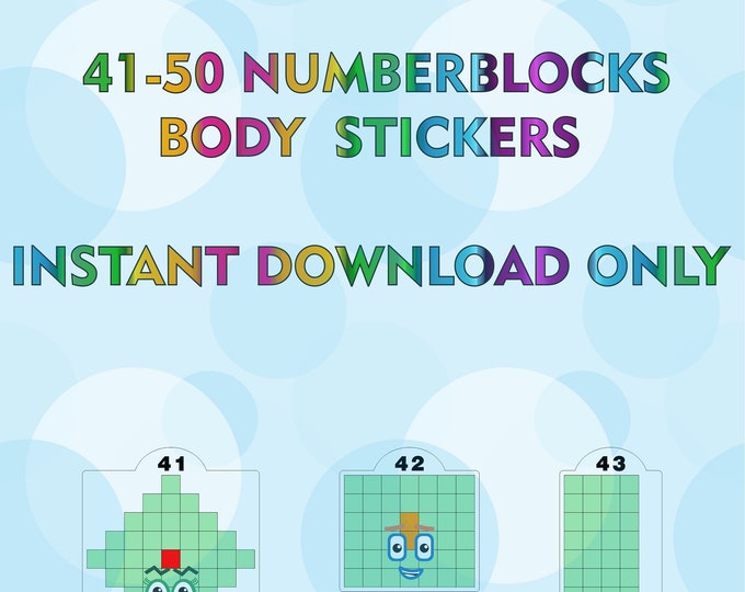 Numberblocks 41-50 - Etsy Canada