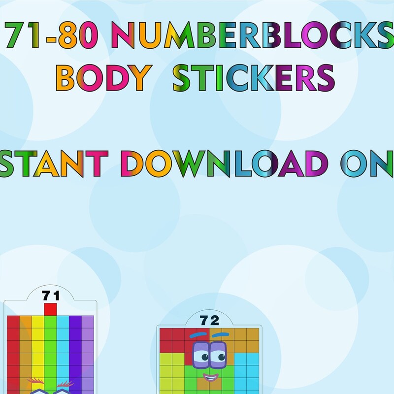 NumberblocksStickers - Etsy