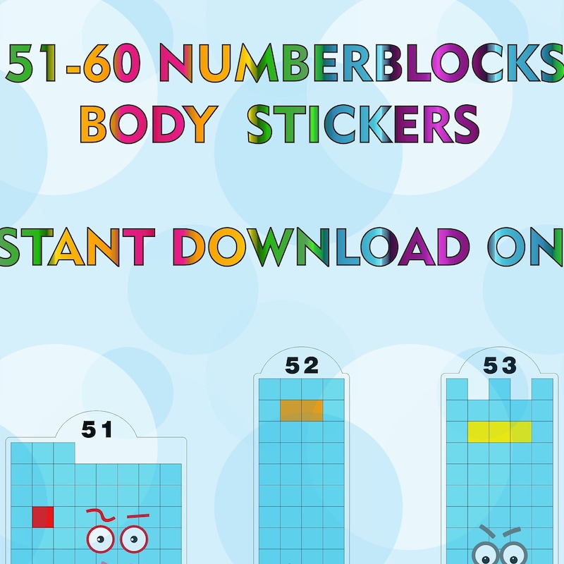 NumberblocksStickers - Etsy