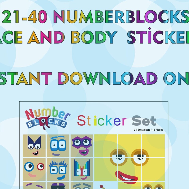NumberblocksStickers - Etsy