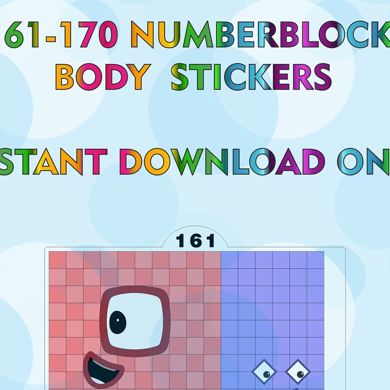 NumberblocksStickers - Etsy