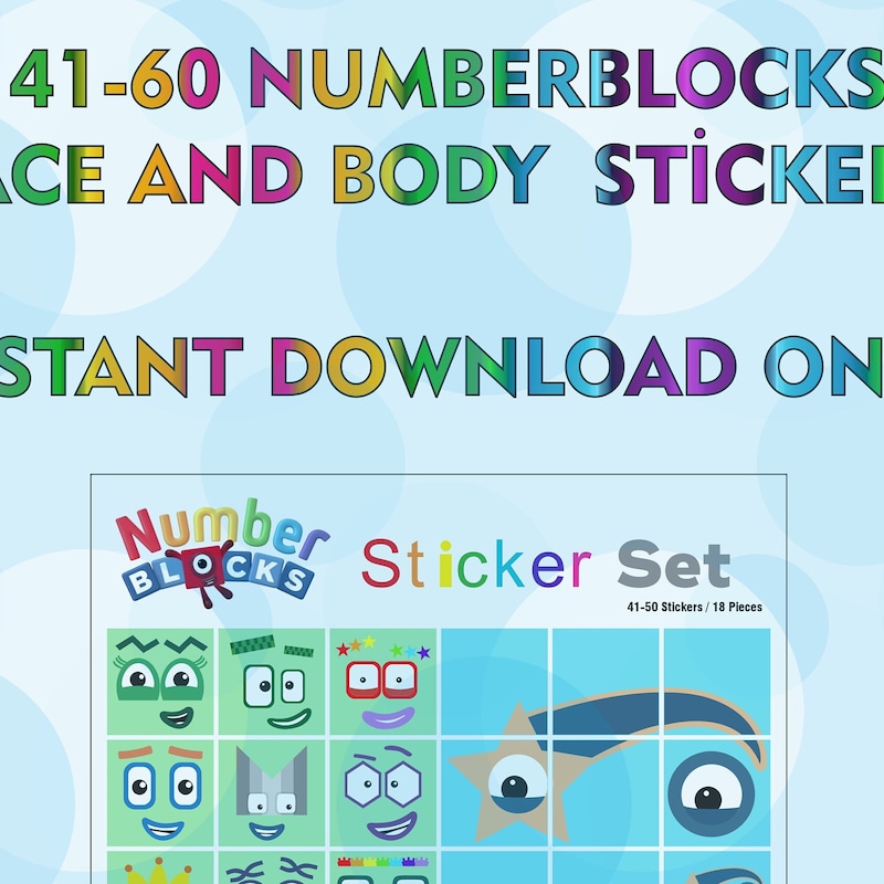 NumberblocksStickers - Etsy