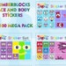 Numberblocks 191-200 Body Stickers / A4 Sticker Printing / Instant ...