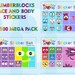 Numberblocks 61-70 Body Stickers / A4 Sticker Printing / Instant ...